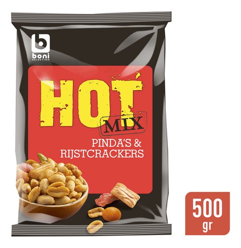 Boni Selection Nootjes Hot Mix pinda's en crackers 500g | Colruyt