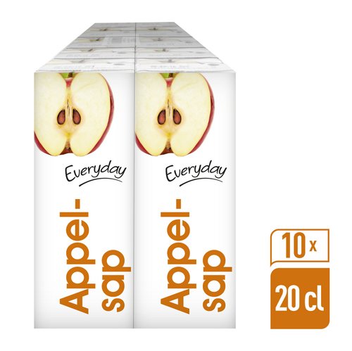 Everyday Fruitsap Appel 10x20cl Brik | Colruyt