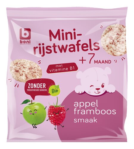 BONI BIO Rijstwafel Appel Framboos 40g | Colruyt - Collect&Go