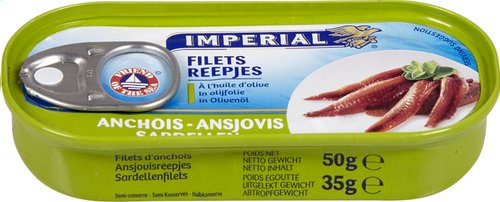 Imperial Anchois Huile d'olive 50g Conserve | Colruyt