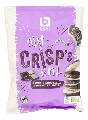 BONI Crisp's Rijstwaf.mini zw.choc. 60g | Collect&Go