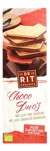 DE RIT Koeken Choco Duo's Puur Bio 150g | Collect&Go