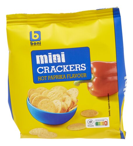 BONI mini crackers hot paprika 120g | Colruyt - Collect&Go