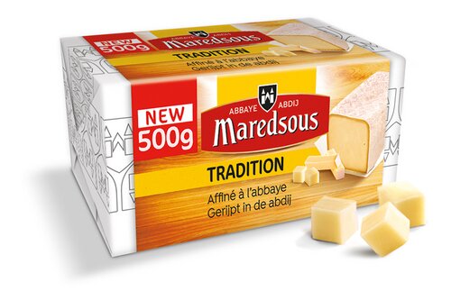 MAREDSOUS fromage bloc d'abbaye 500g | Colruyt - Collect&Go