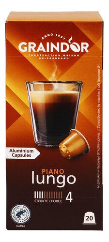 GRAINDOR caps Lungo Piano 4 RFA 20st | Colruyt - Collect&Go