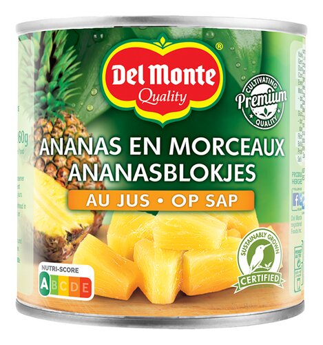 DEL MONTE ananas morceaux au jus 435g | Colruyt - Collect&Go