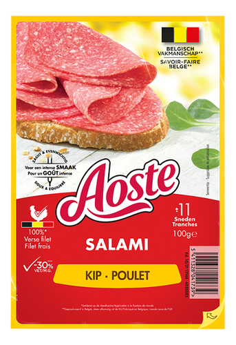 AOSTE l'Authentique salami kip 100g | Colruyt - Collect&Go
