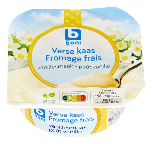 Boni Selection Yaourt & Fromage Blanc Vanille 180g Pot | Colruyt ...