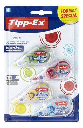 TIPP-EX Mini Pocket Mouse Fun 4st | Colruyt - Collect&Go