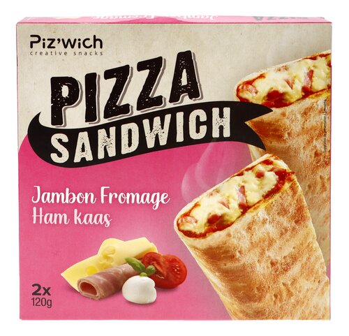 PIZ'WICH Pizza Sandwich From-Jamb 2x120g | Colruyt - Collect&Go