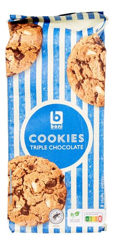 BONI Cookies triple chocolate 200g | Collect&Go