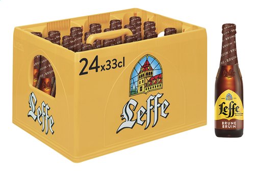 LEFFE abdijbier bruin 6,5% bak 24x33cl | Colruyt - Collect&Go