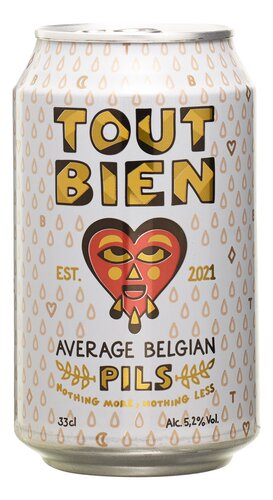 TOUT BIEN Av.Belgian pils 5,2% blik 33cl | Colruyt - Collect&Go
