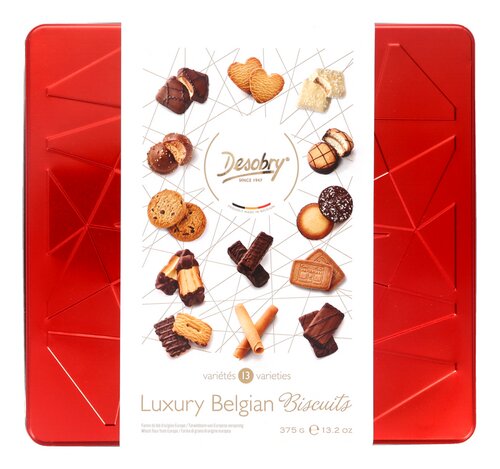 DESOBRY Koekjesdoos Red Star Tin 375g | Collect&Go