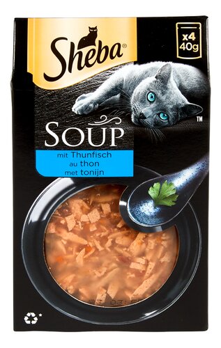SHEBA kat real soup tonijn pouch 4x40g | Colruyt - Collect&Go