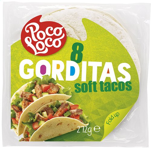 POCO LOCO tacos Gorditas 8st 272g | Colruyt - Collect&Go
