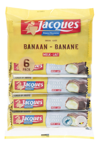 JACQUES chocolade melk banaan 6x47g | Colruyt - Collect&Go