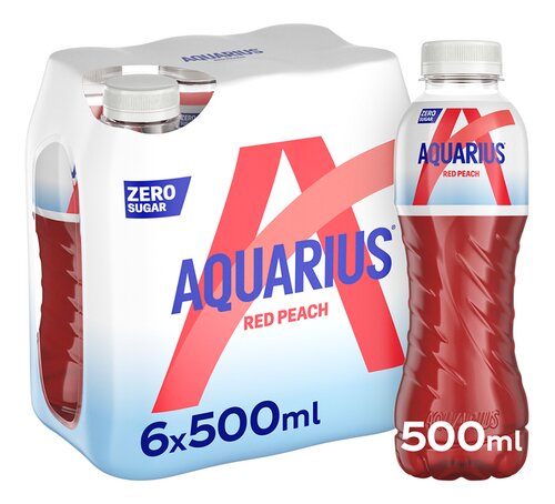 AQUARIUS Daily Hydr. Red Peach Zero 50cl | Collect&Go
