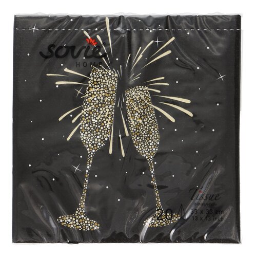 SOVIE HOME servet Goldchic 33cm 20st | Collect&Go
