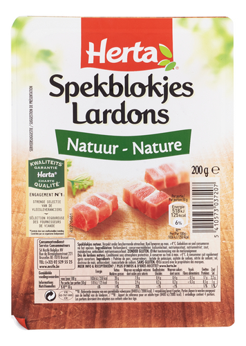 HERTA dés de lardons nature 200g | Colruyt - Collect&Go