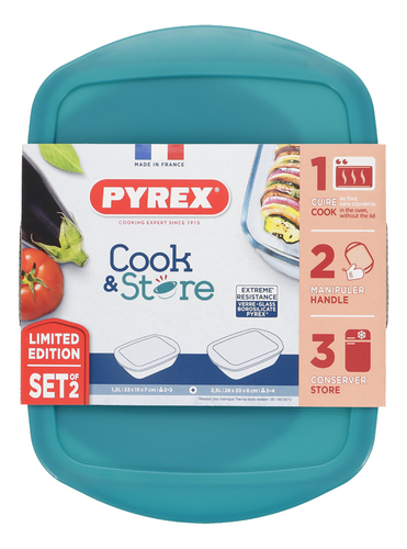 PYREX Cook&Store vert 2pc | Colruyt - Collect&Go
