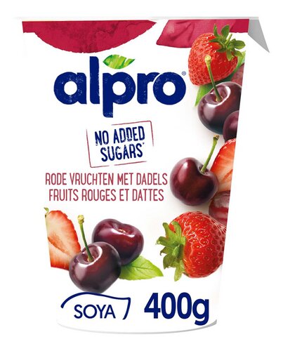 Alpro Yaourt & Fromage Blanc fruits rouges sans sucre ajouté 400g ...