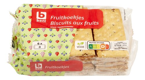BONI biscuit fruits 6x3pc 262g | Colruyt - Collect&Go