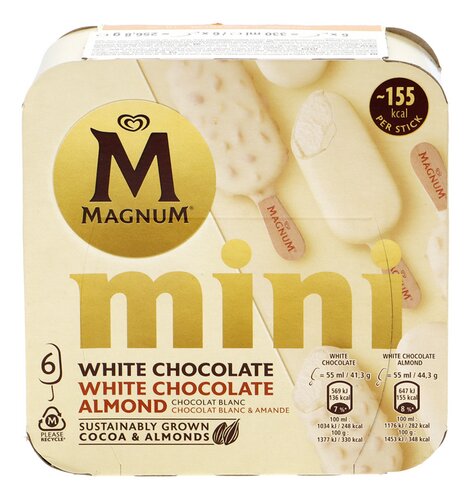 MAGNUM Mini White | Mix 6x55ml | Colruyt - Collect&Go