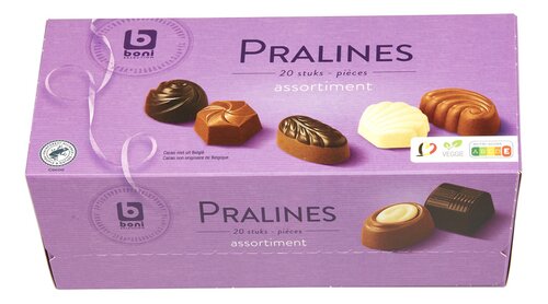 Boni Selection Chocolade Assortiment pralines | 20 stuks 250g | Colruyt ...