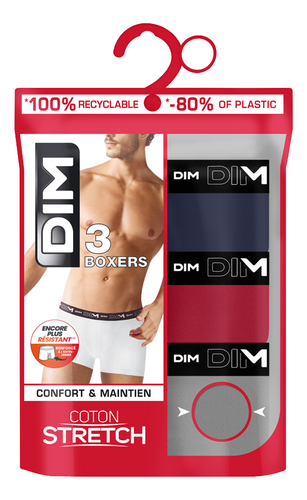 DIM Stretch boxer bl-ro-gr XL 3st | Colruyt - Collect&Go