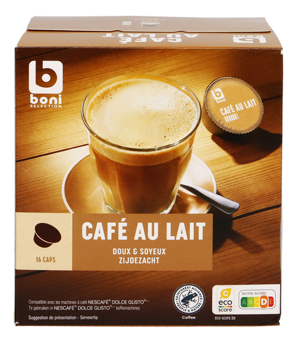BONI Caps café au lait UTZ 16st | Colruyt - Collect&Go