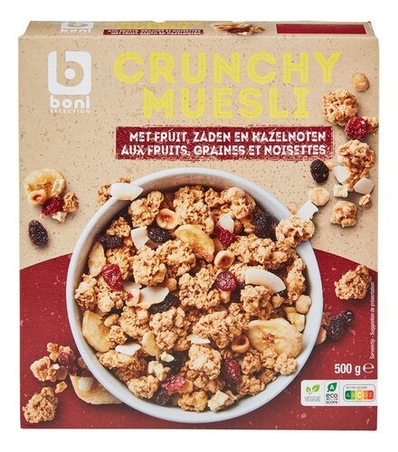 Boni Selection Ontbijtgranen Fruit, noten en granen 500g | Colruyt ...