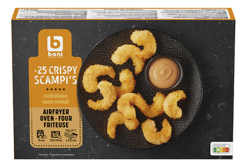 BONI Crispy Scampi met saus 500g | Colruyt - Collect&Go