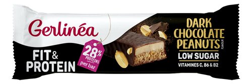 GERLINÉA Bar Dark Chocolate Peanuts 45g | Colruyt - Collect&Go